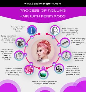 How to roll hair with perm rods and Different Perm rod sizes